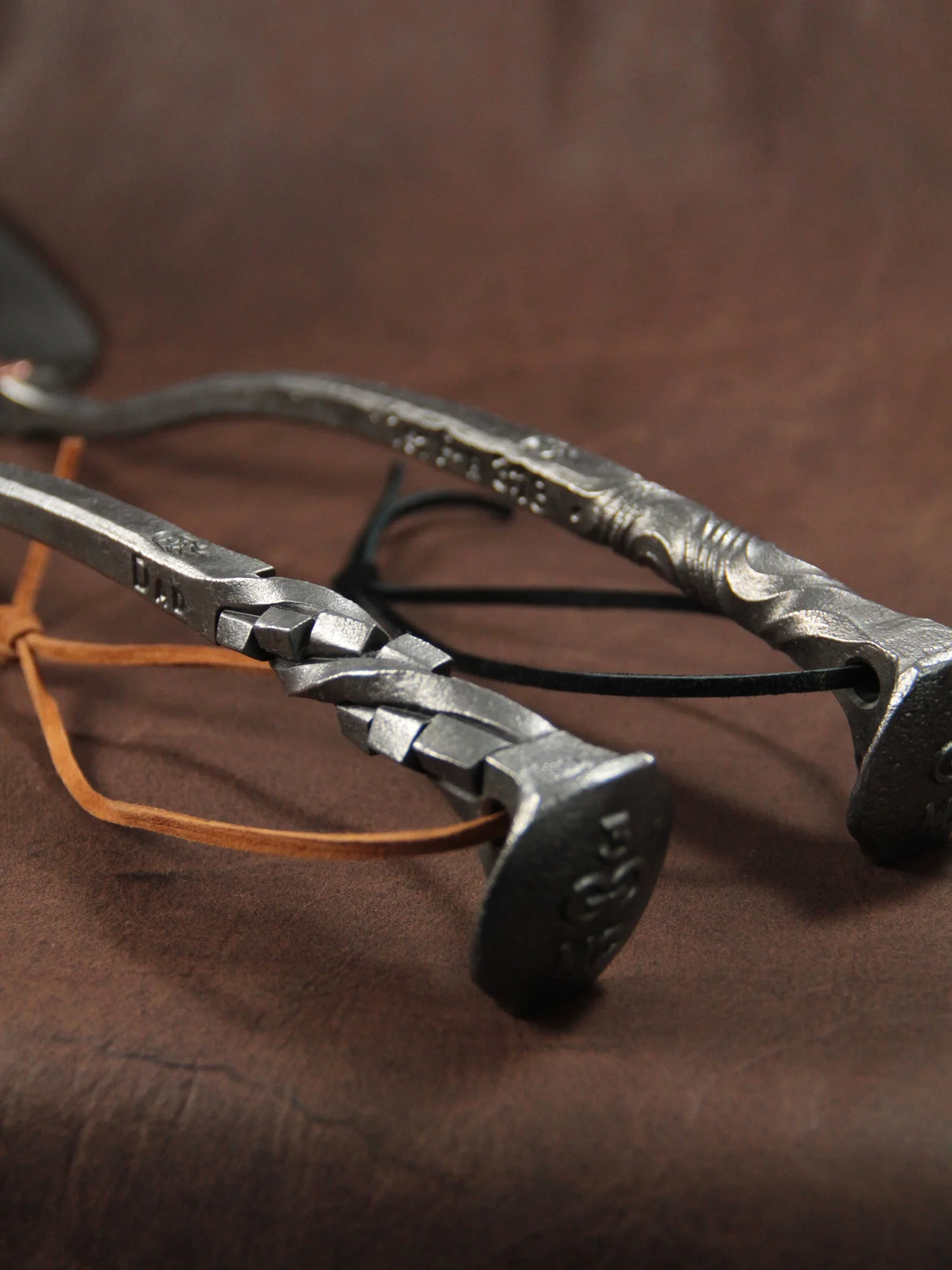 Railroad Spike Steak Flipper — Blazing Ember Forge