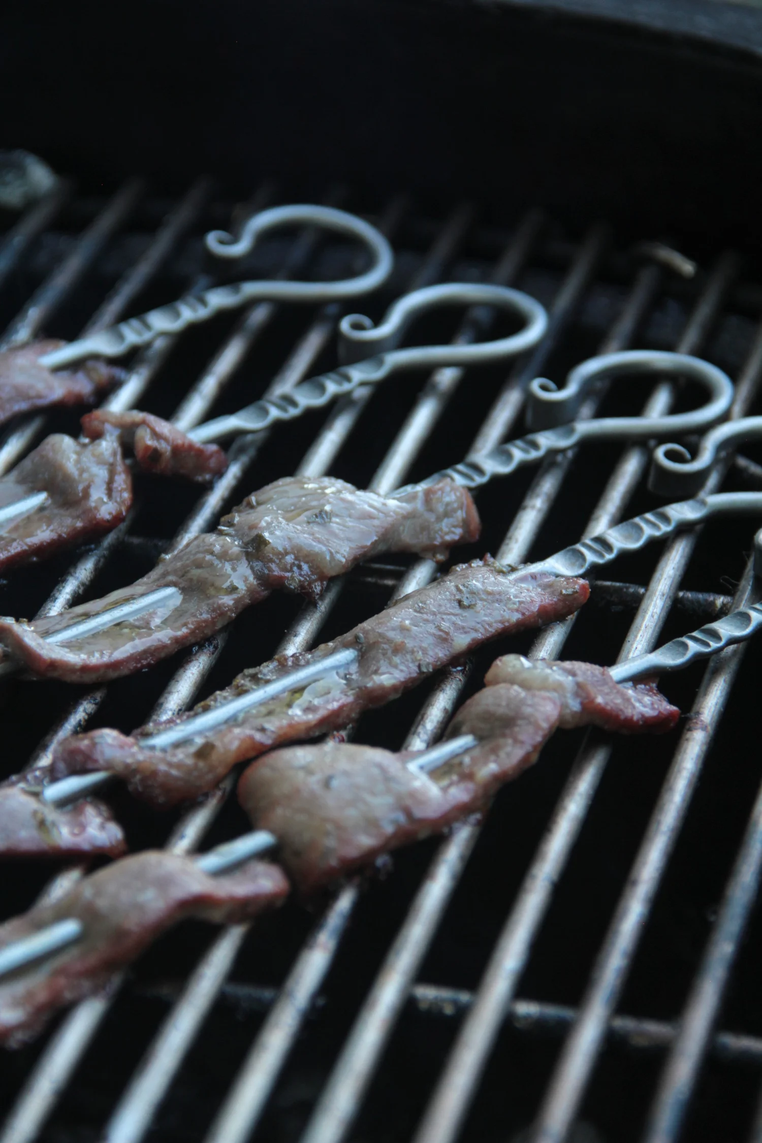 Railroad Spike Steak Flipper — Blazing Ember Forge