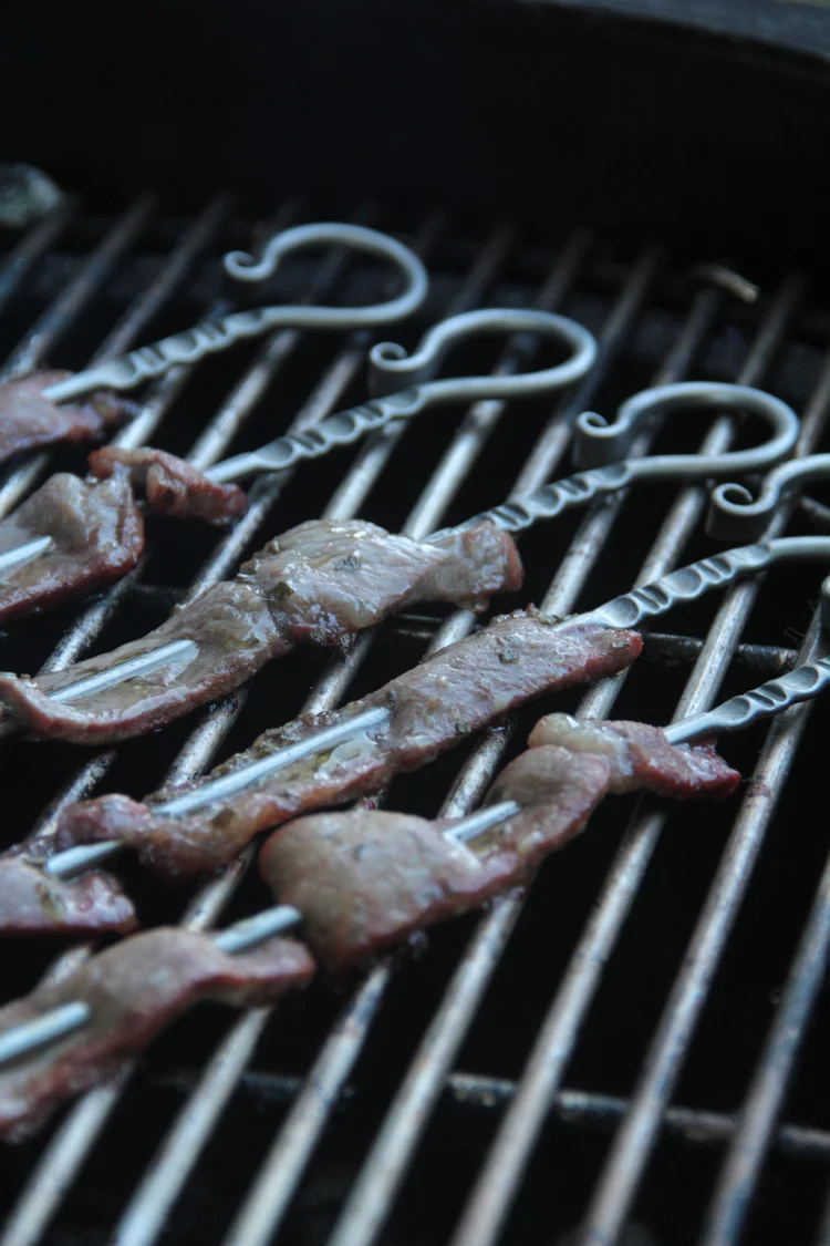 Railroad Spike Steak Flipper — Blazing Ember Forge