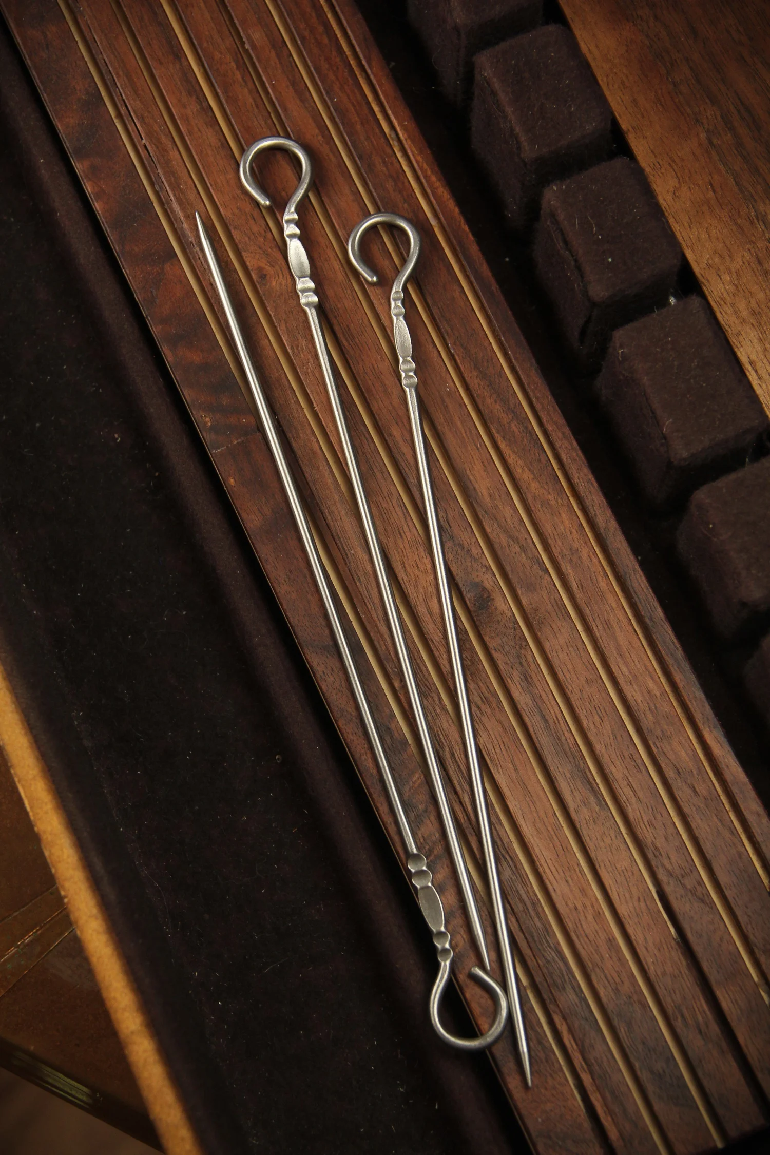 Railroad Spike Steak Flipper — Blazing Ember Forge