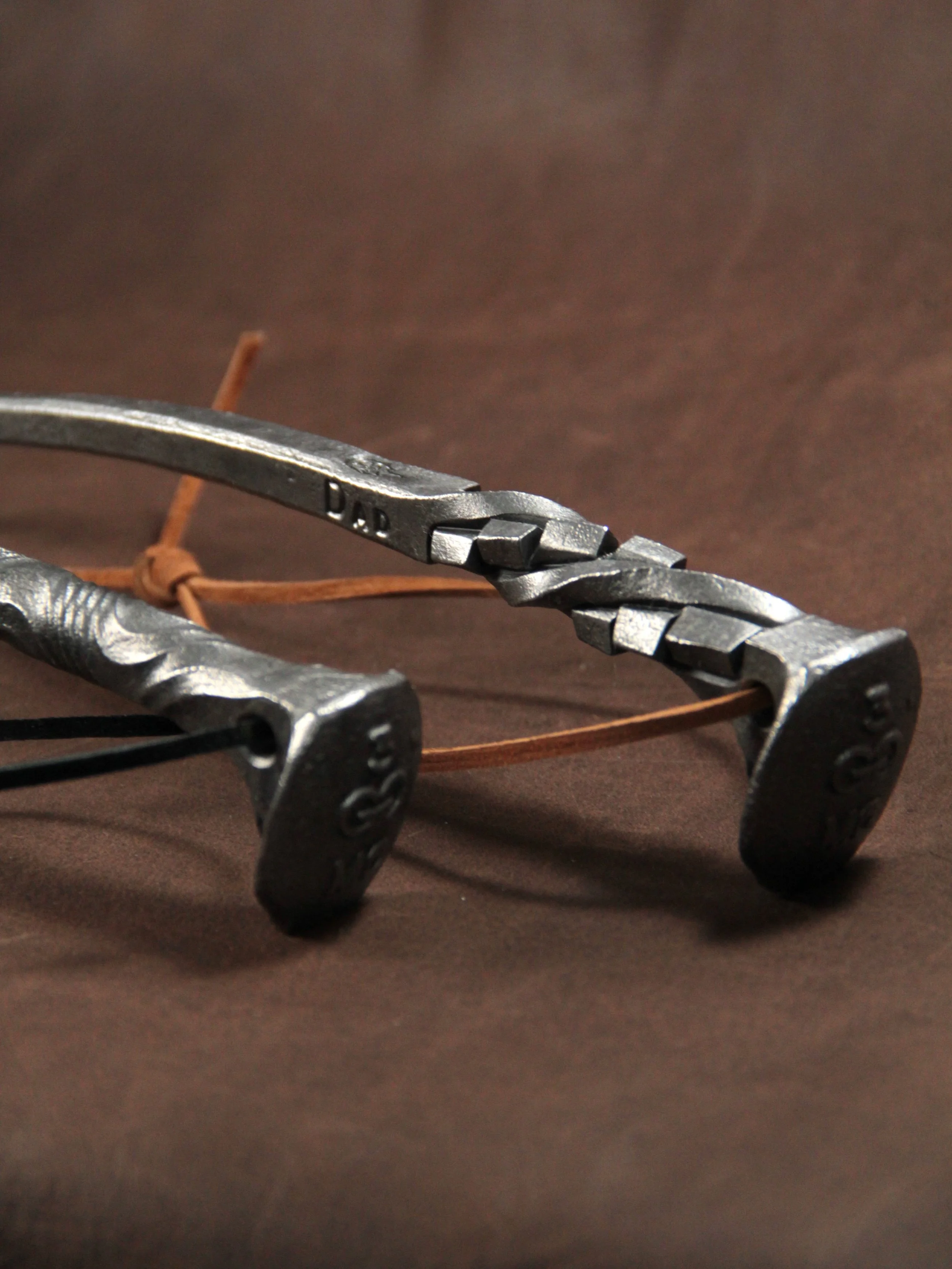 Railroad Spike Steak Flipper — Blazing Ember Forge