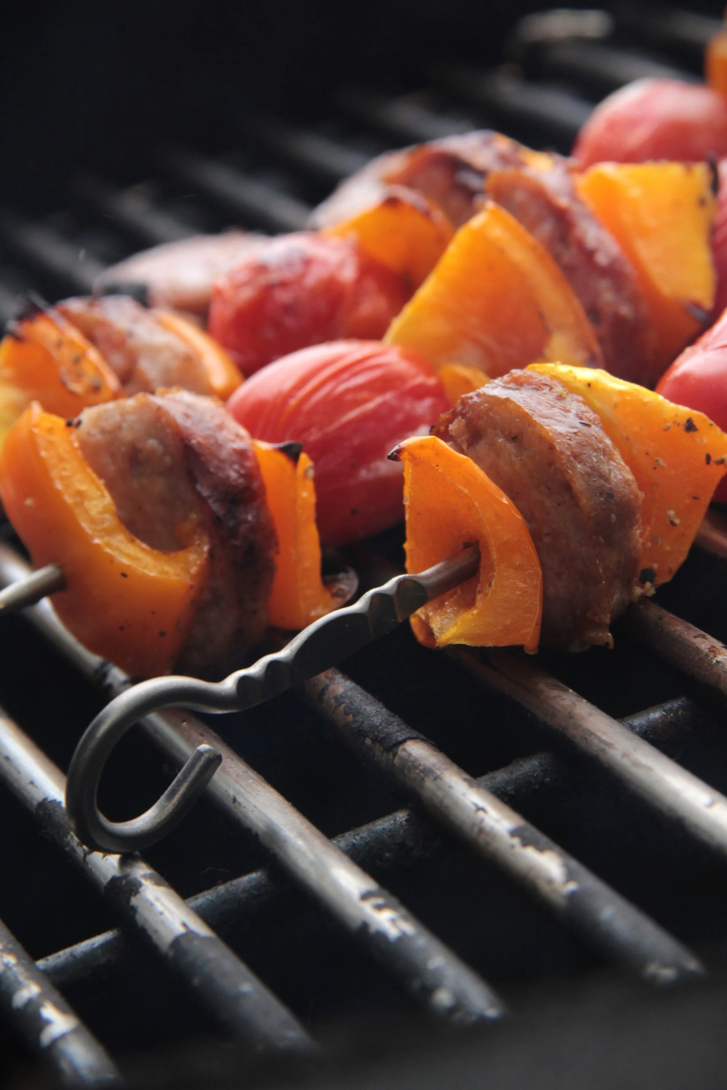 Railroad Spike Steak Flipper — Blazing Ember Forge