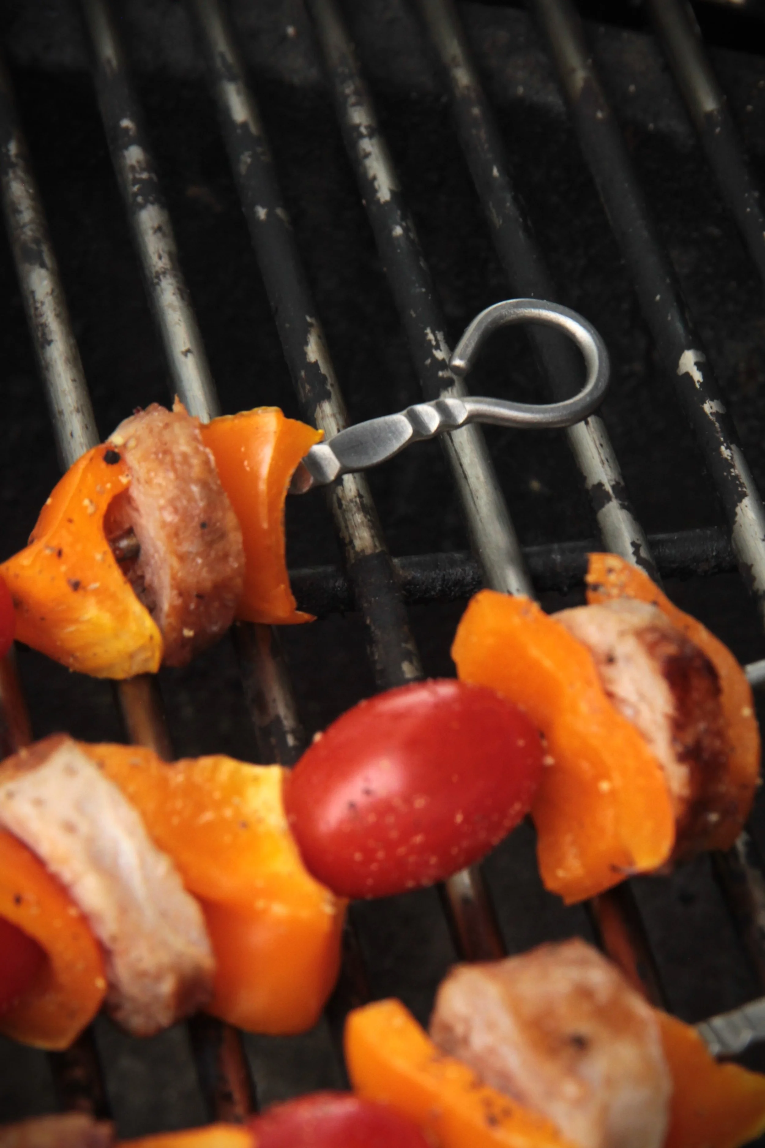 Railroad Spike Steak Flipper — Blazing Ember Forge