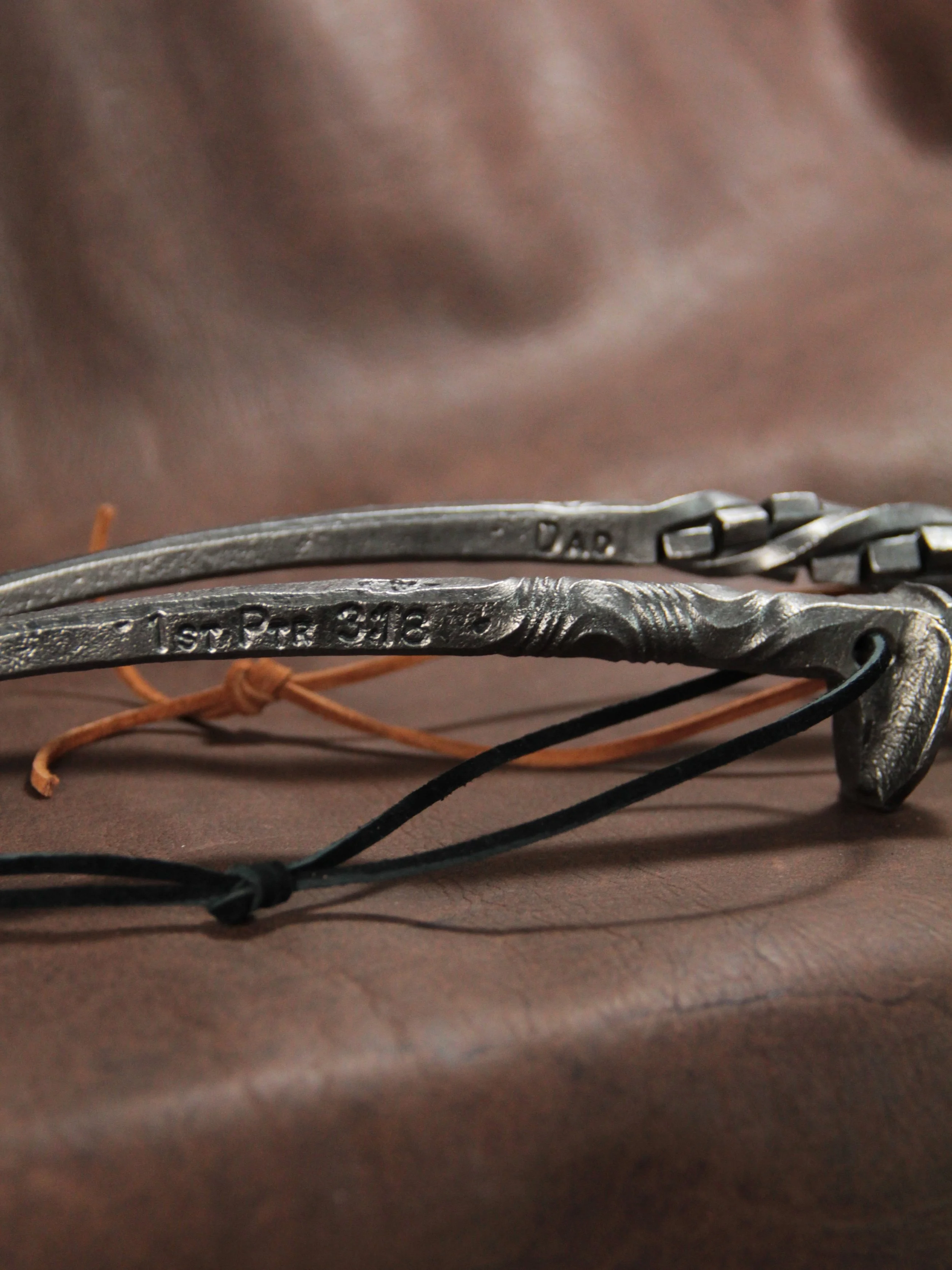 Railroad Spike Steak Flipper — Blazing Ember Forge