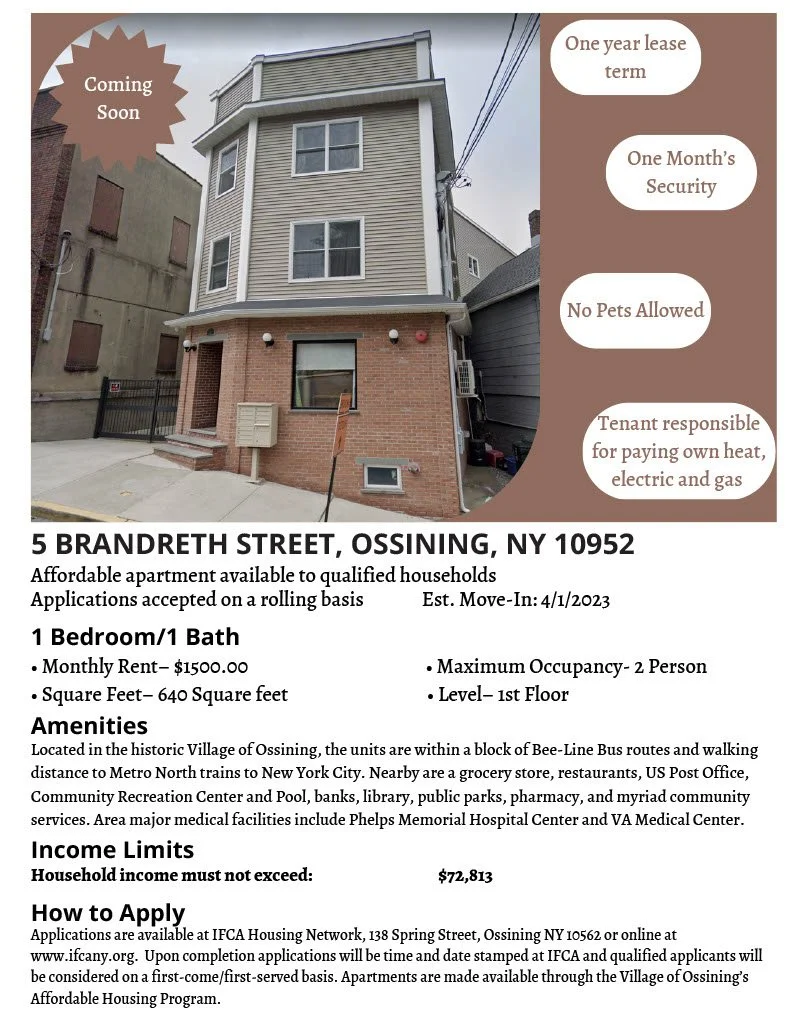 NEWS: APPLICATIONS ARE NOW BEING ACCEPTED FOR 5 BRANDRETH STREET — IFCA HOUSING NETWORK