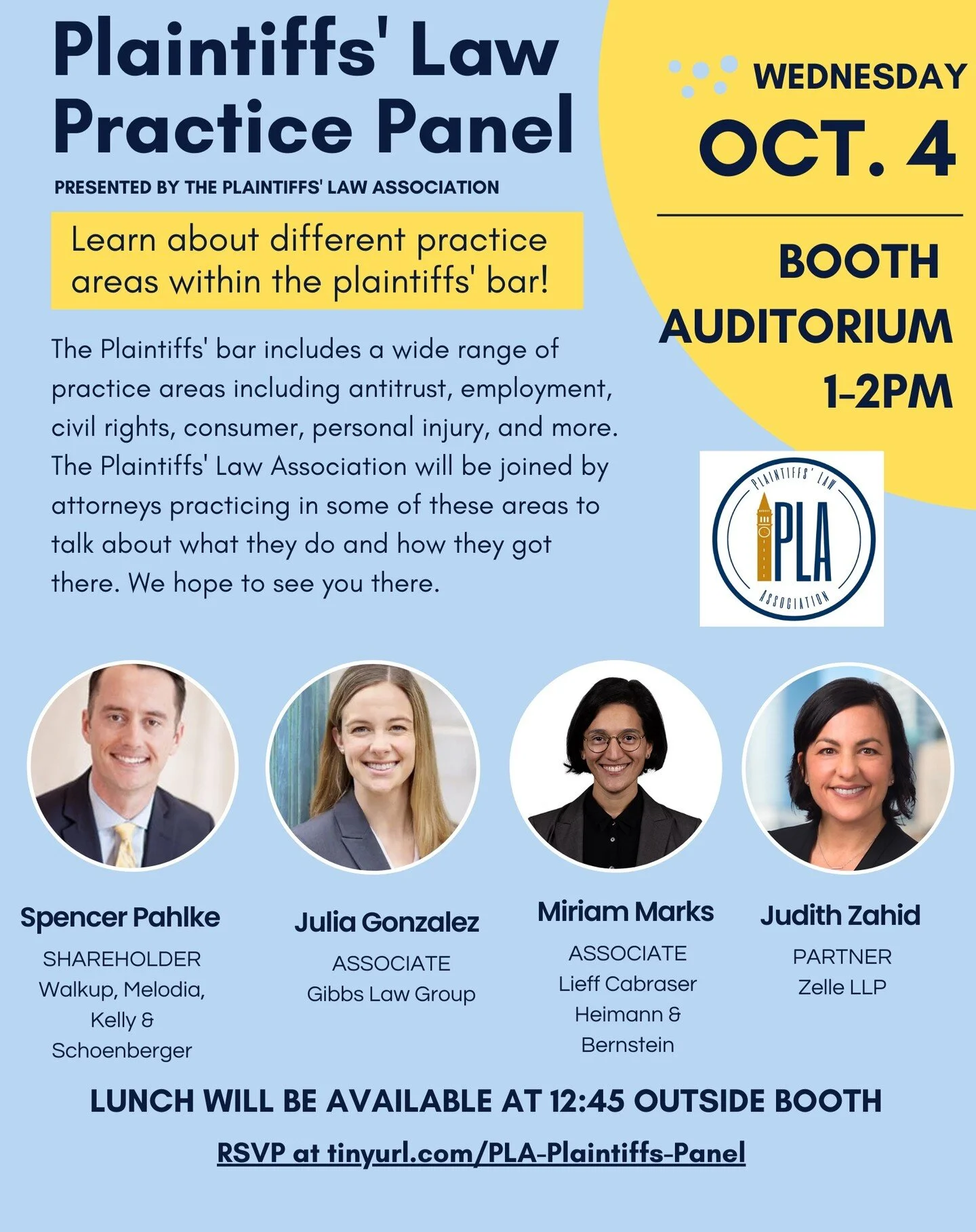 Information for Students — Plaintiffs' Law Association at Berkeley Law