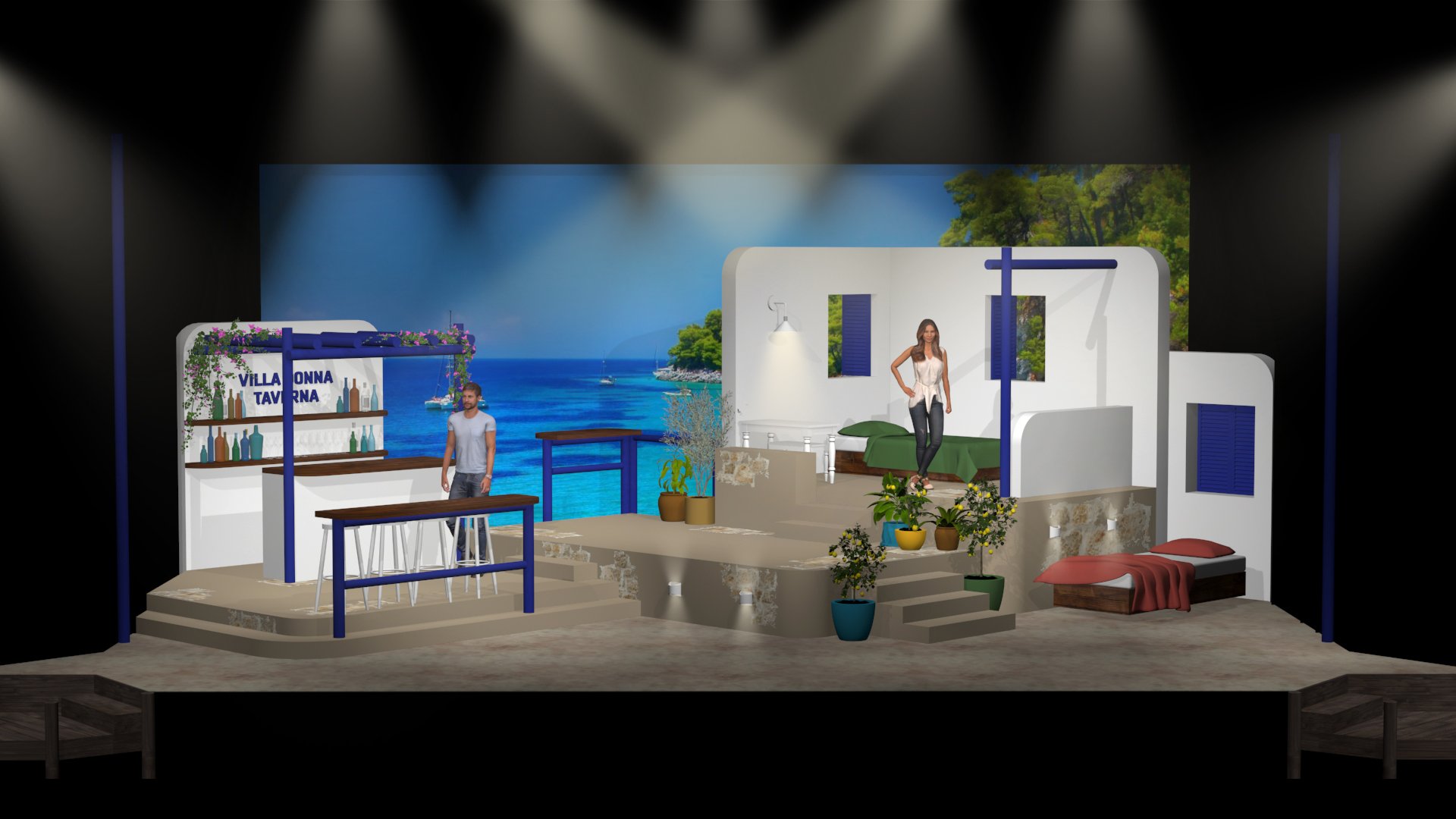 Mamma Mia! - Set Design — Frances Story