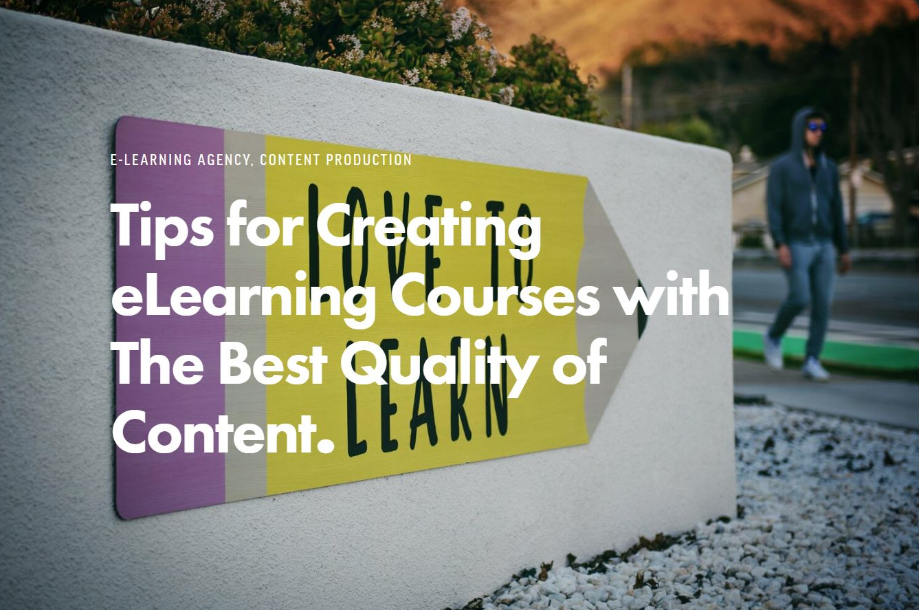 Tips for Creating eLearning Courses — Penceo eLearning Provider