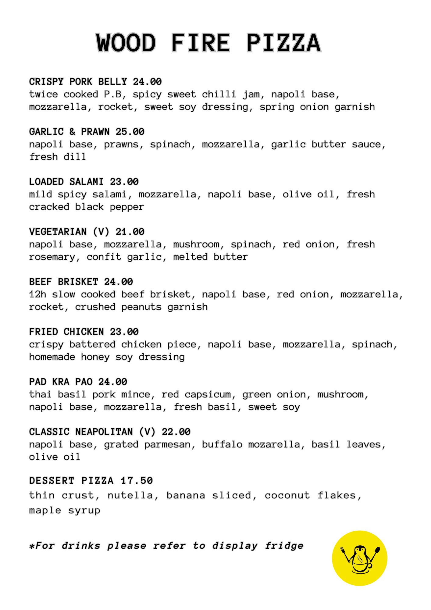 Menu — Penguin House - Asian Fusion Restaurant