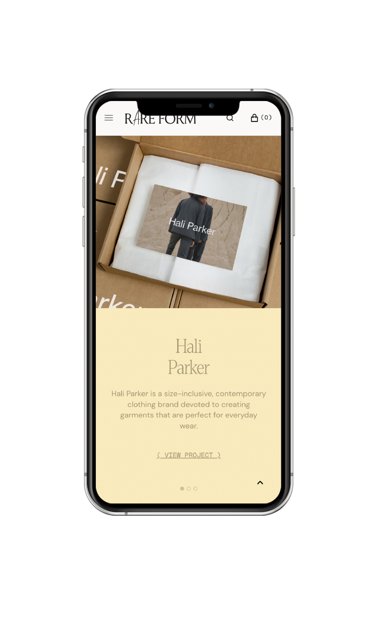 Rare Form Ltd | Shopify Website Development & Design Project