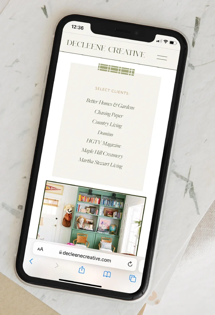 Custom Brand Identity and Squarespace Design for Interior Design ...
