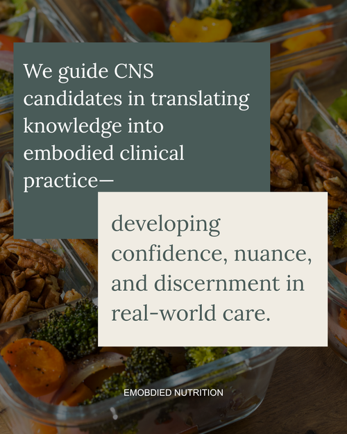 Embodied Nutrition - CNS Supervision — Deep Well Collective