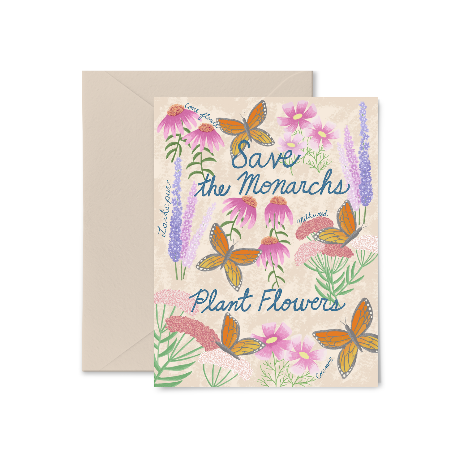 Save the Monarch Butterfly Card v2 — Courtney Beyer Design