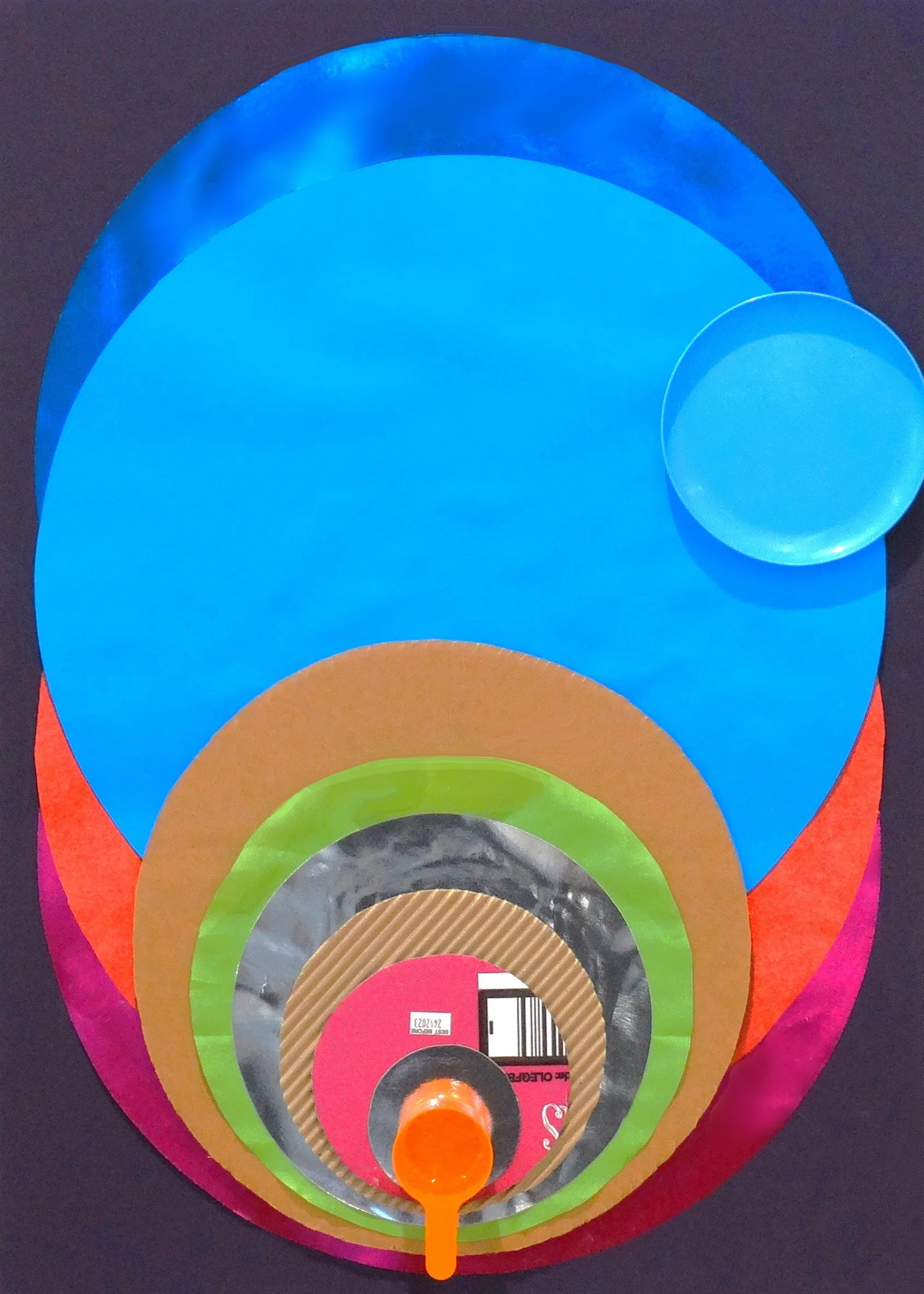 An Ode to Albers: Garbage Collage Homage to the Circle — Art of Diversion