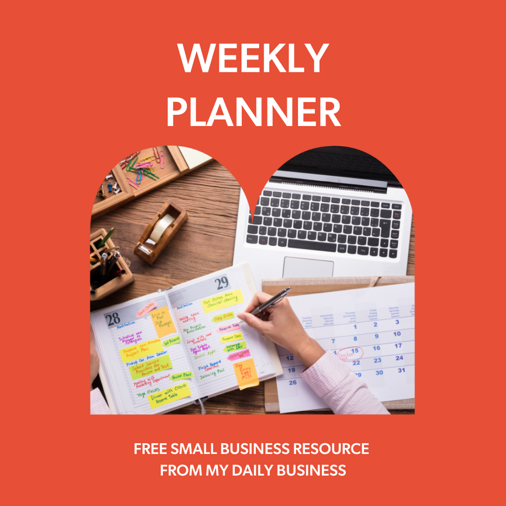 Your Weekly Planner — My Daily Business