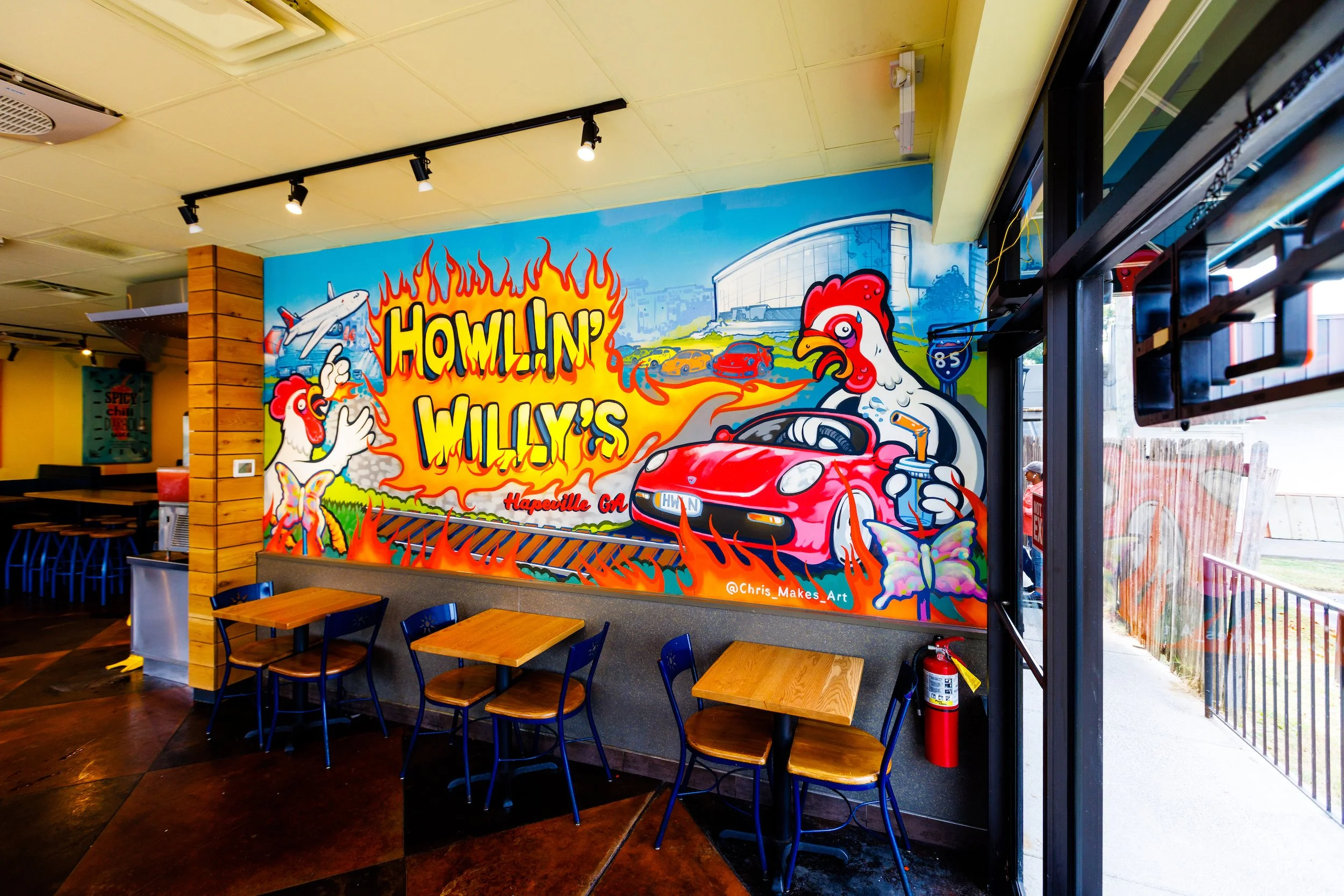 Willy's Hot Chicken Mural — ABV - CREATIVE AGENCY + ART GALLERY