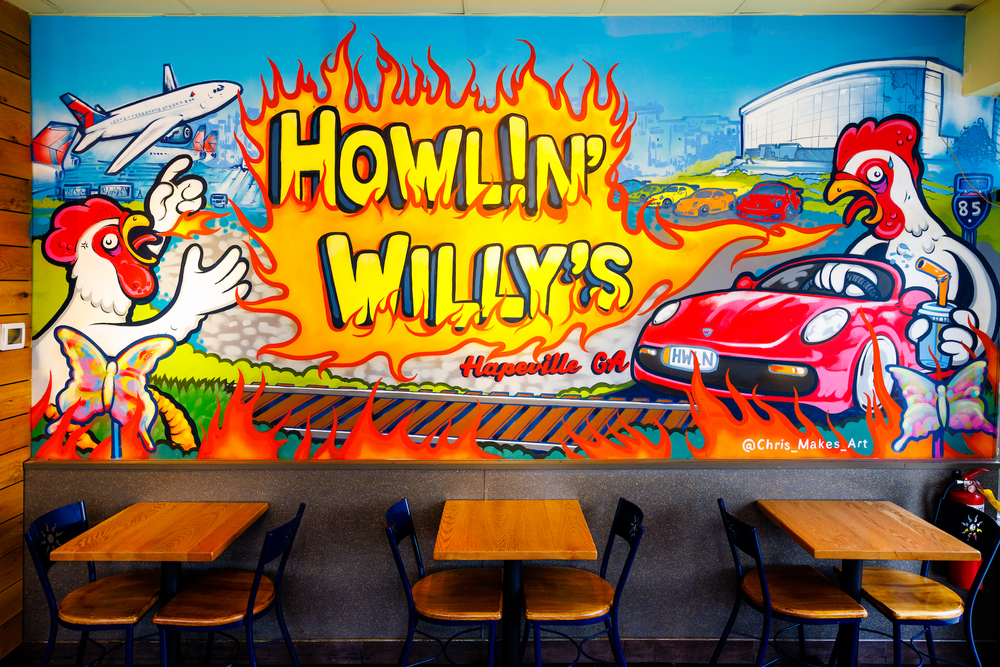 Willy's Hot Chicken Mural — ABV - CREATIVE AGENCY + ART GALLERY