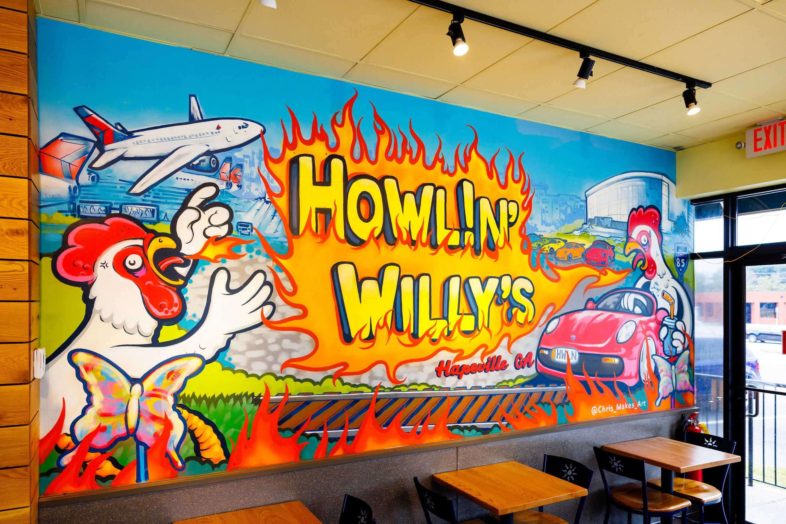 Willy's Hot Chicken Mural — ABV - CREATIVE AGENCY + ART GALLERY