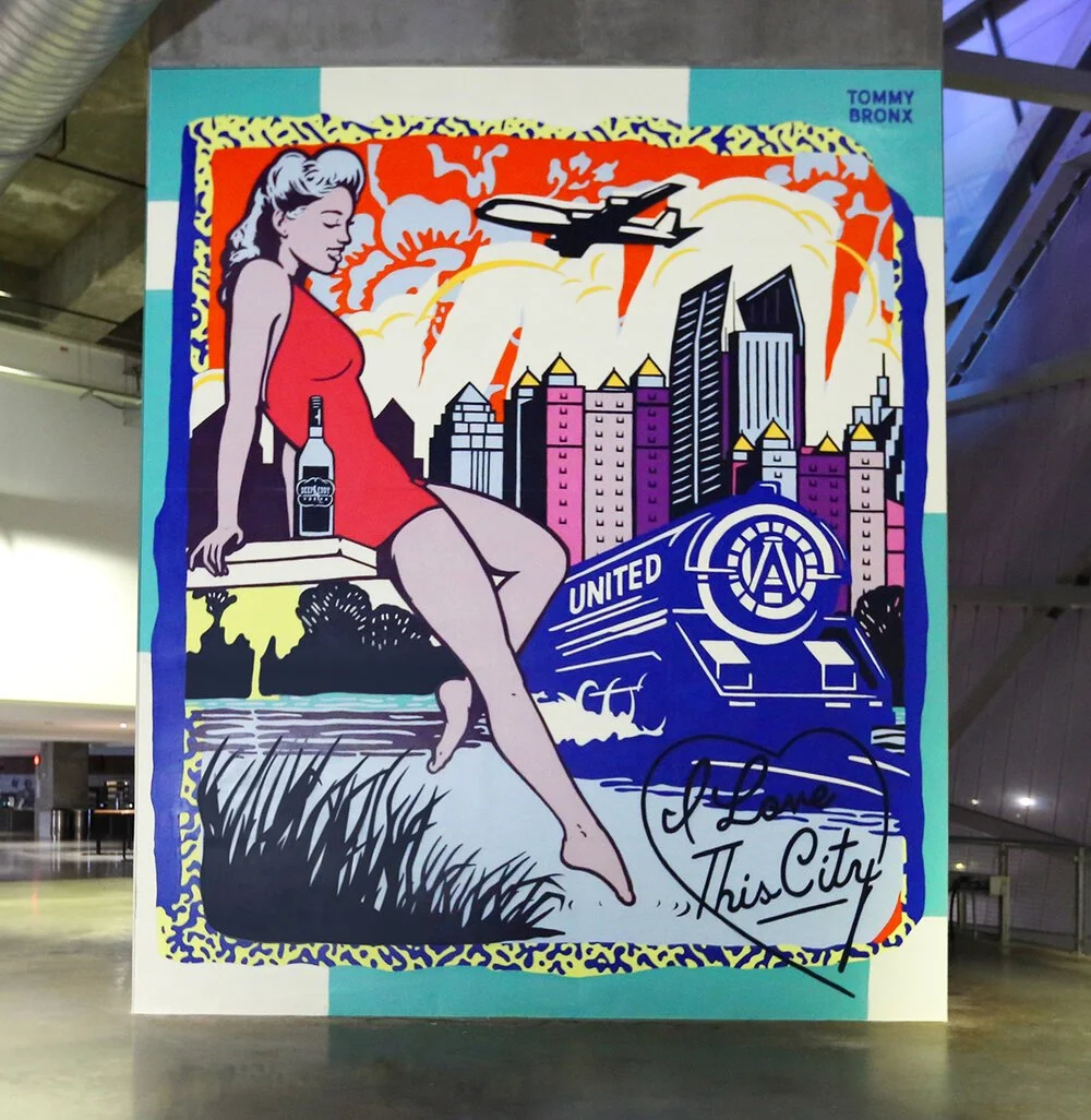 DEEP EDDY - MERCEDES BENZ STADIUM MURAL | Enhance Spaces, Engage ...