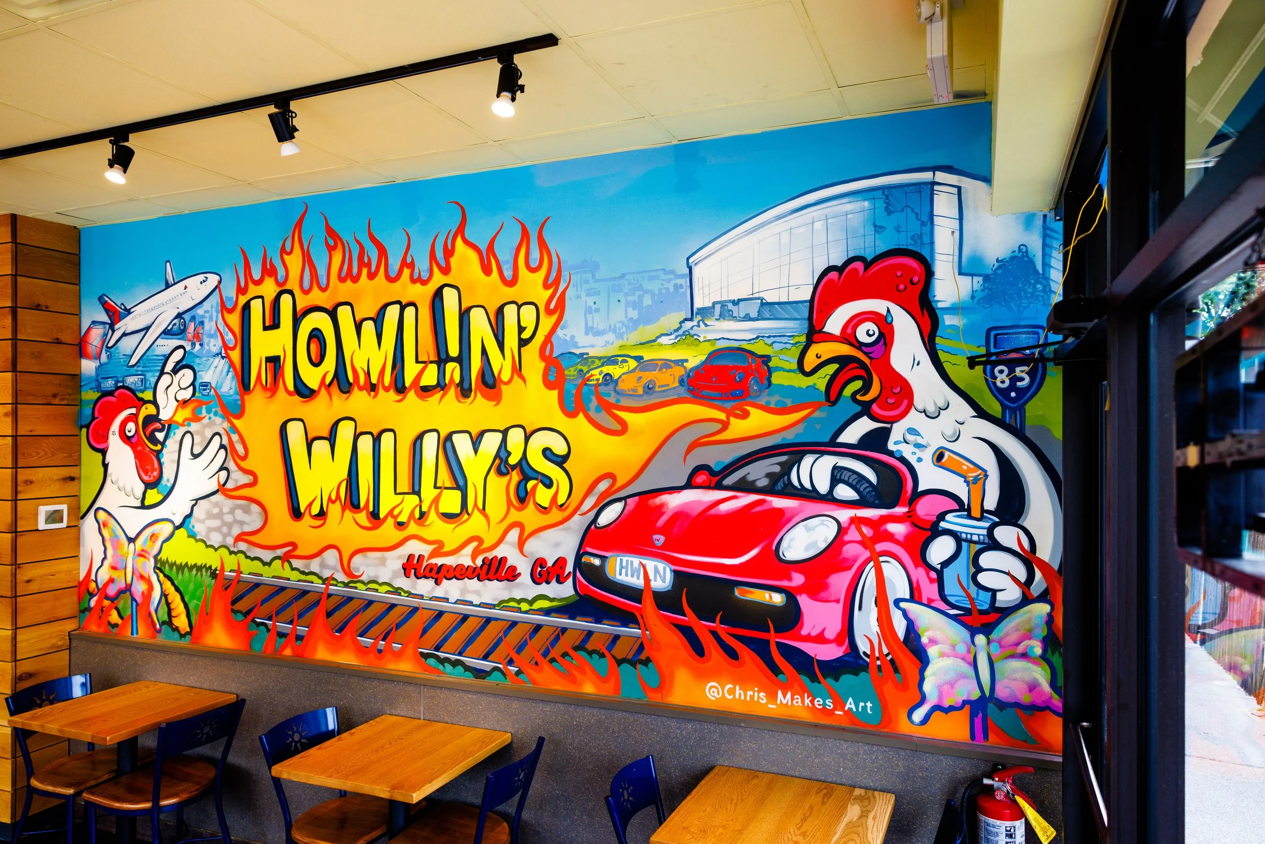 WILLY'S HOT CHICKEN MURALS — ABV - CREATIVE AGENCY + ART GALLERY