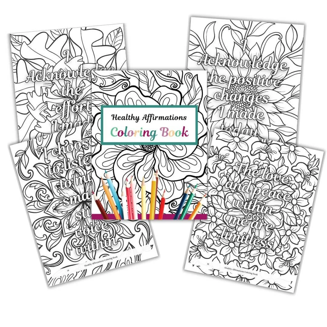 Free Positive Affirmation Coloring Pages: A Creative Path to Self-Love ...
