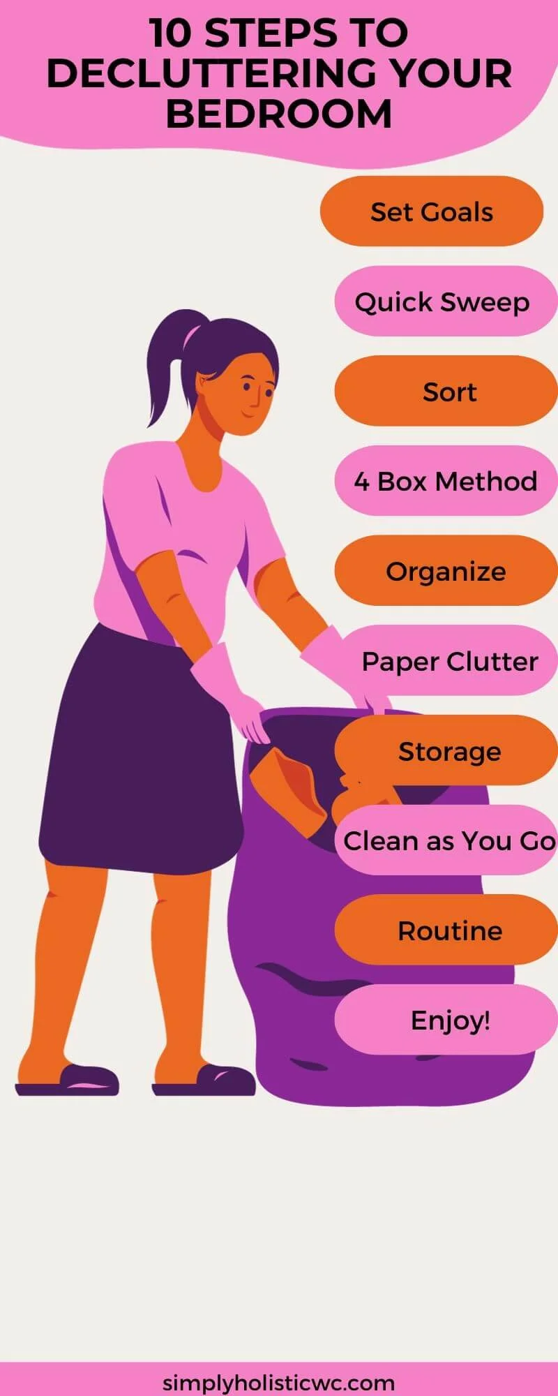 10 Steps to Decluttering Your Bedroom — Simply Holistic Wellness