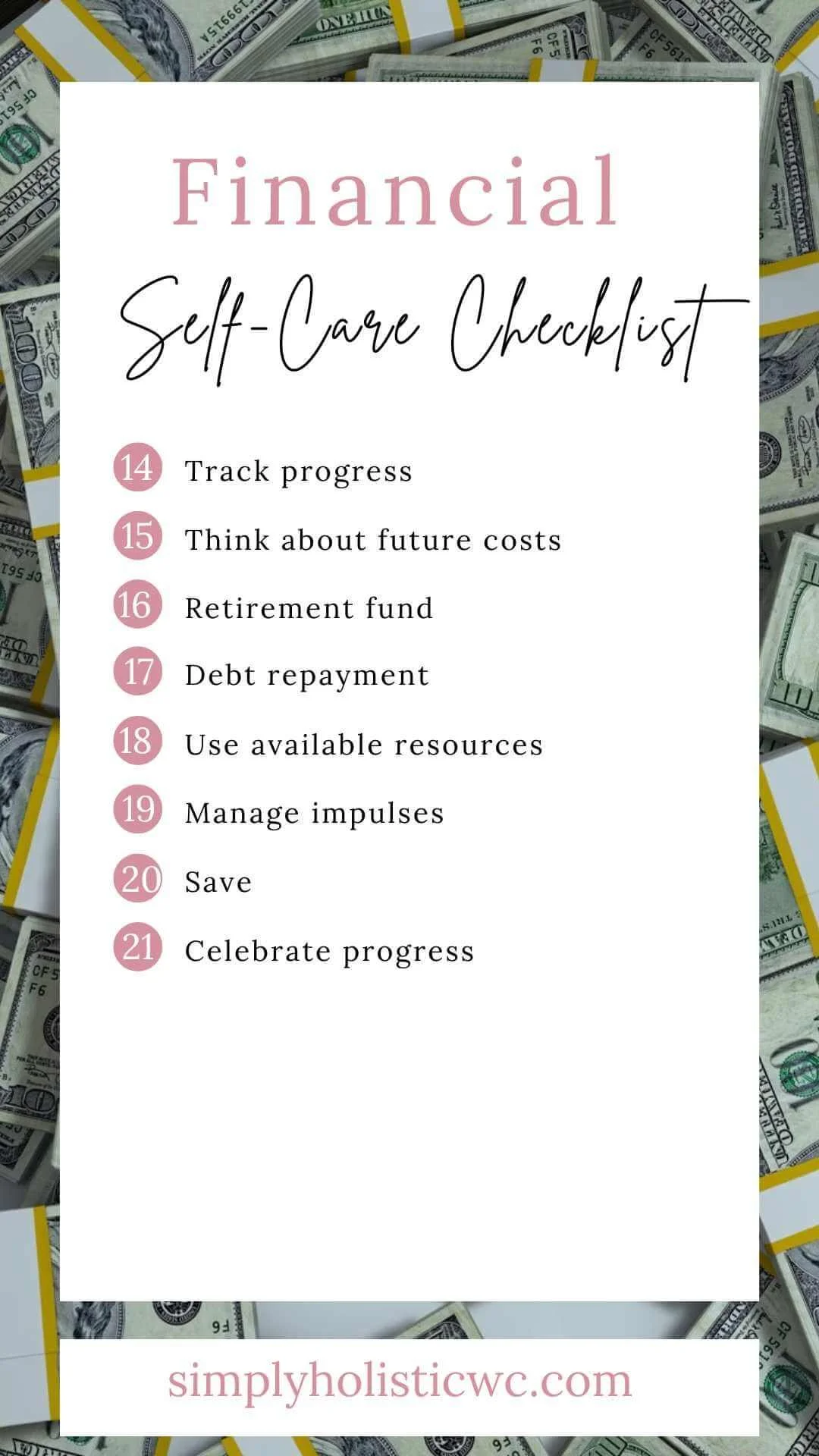 Financial Self-Care Checklist — Simply Holistic Wellness