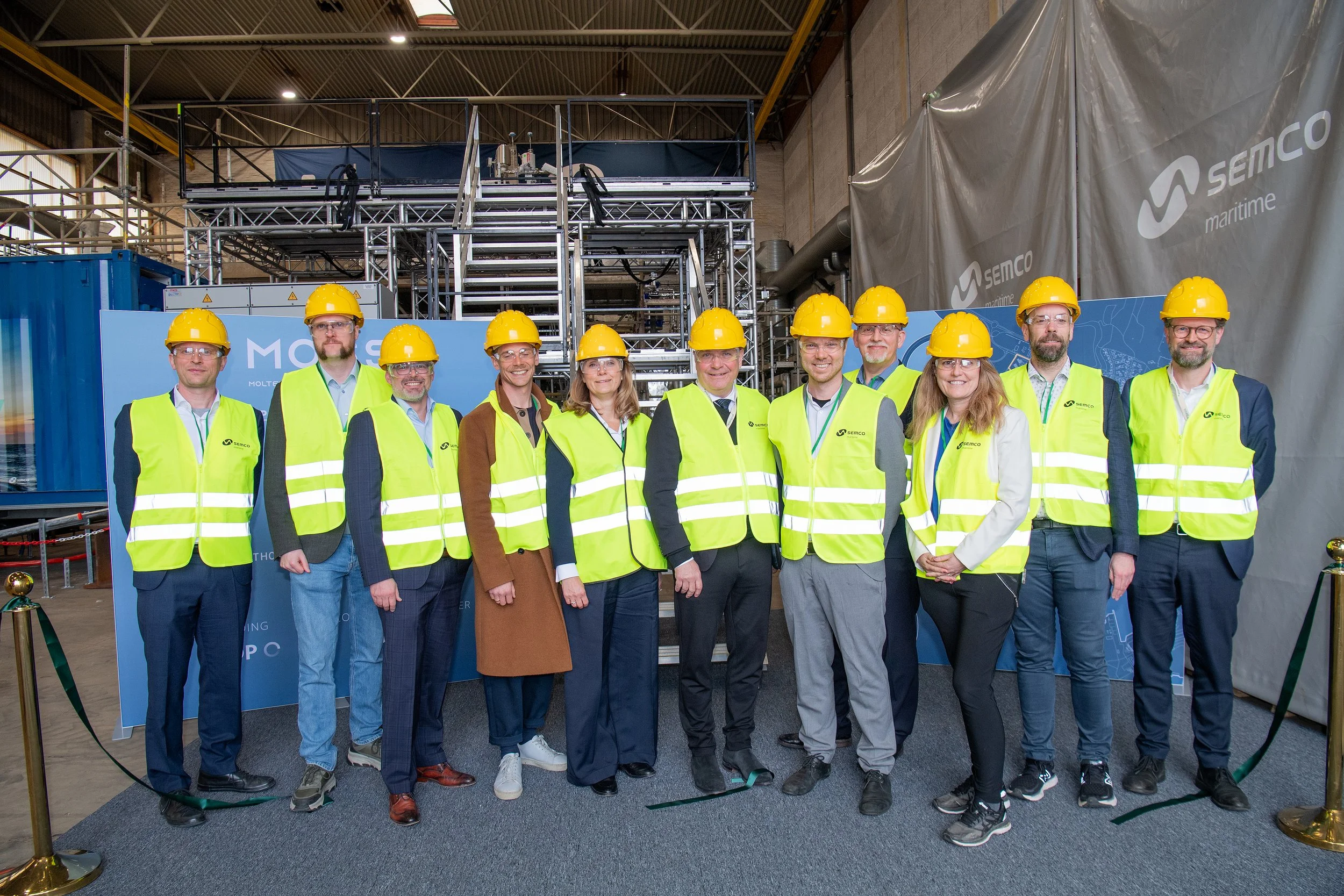 Press Release: MOSS project steel cutting event — Hyme