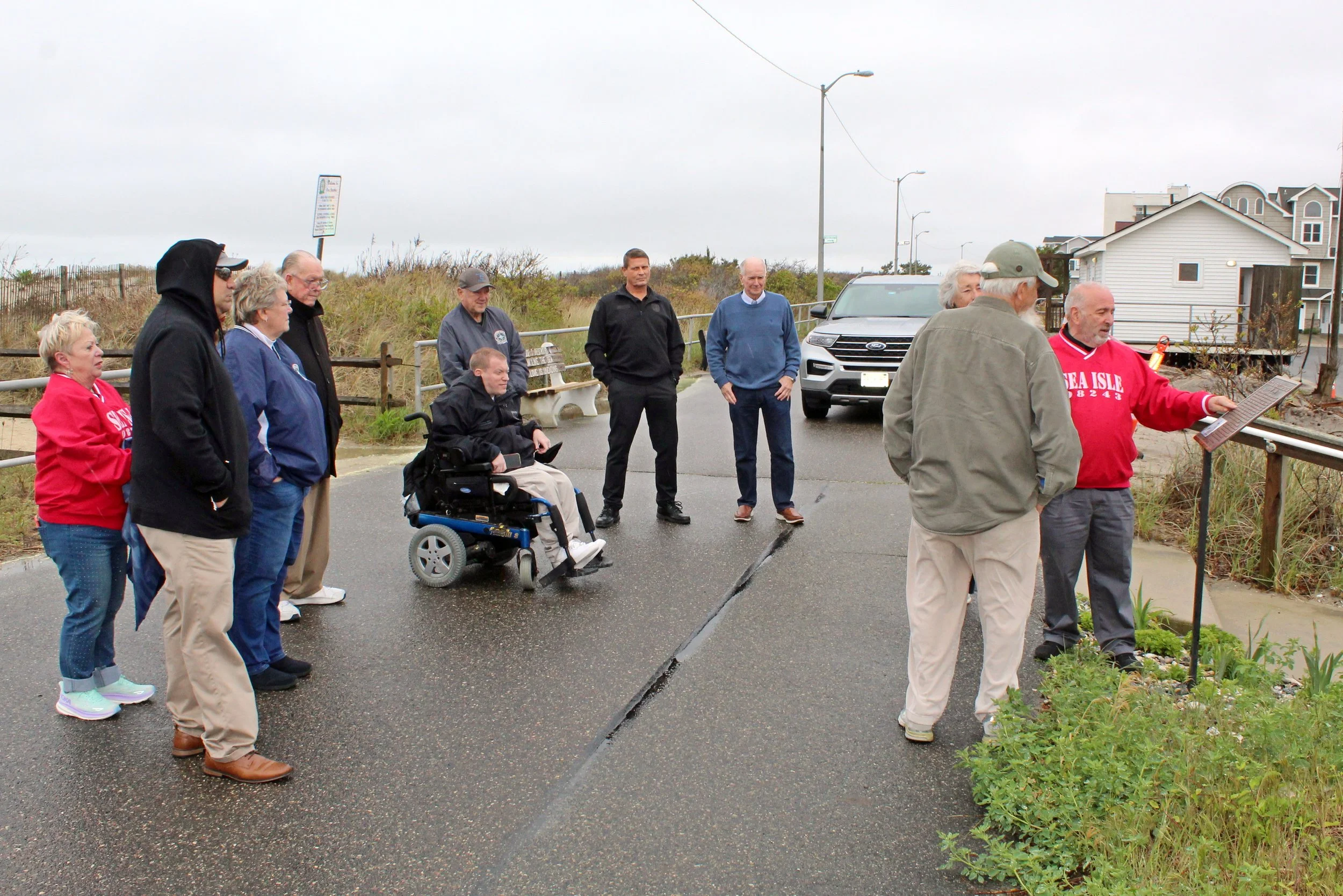 A bronze plaque commemorating the Ludlam Beach Lighthouse was unveiled ...