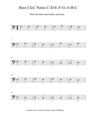 Note Reading — Presto! It's Music Magic