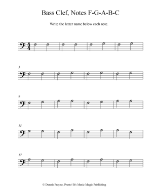 Note Reading — Presto! It's Music Magic