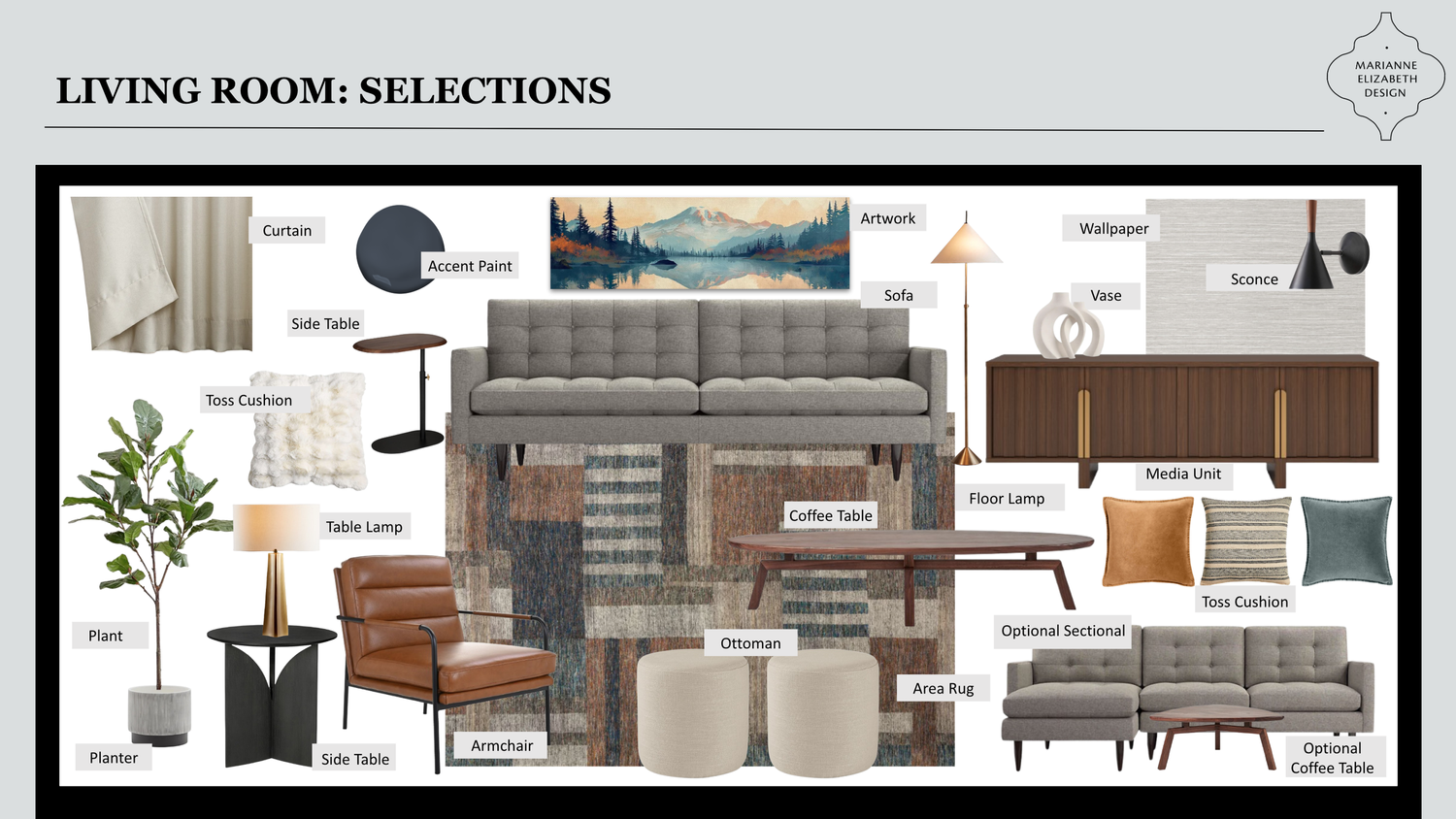 Transform your home with the Mid-Century Modern Design Board from ...