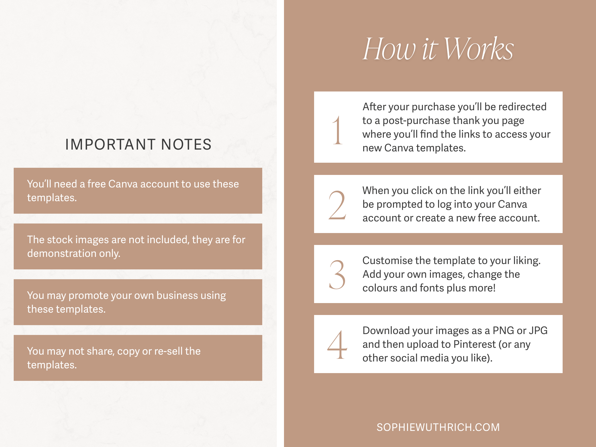 Polished Pinterest Pin Templates for Canva — Sophie Wuthrich | Polished ...