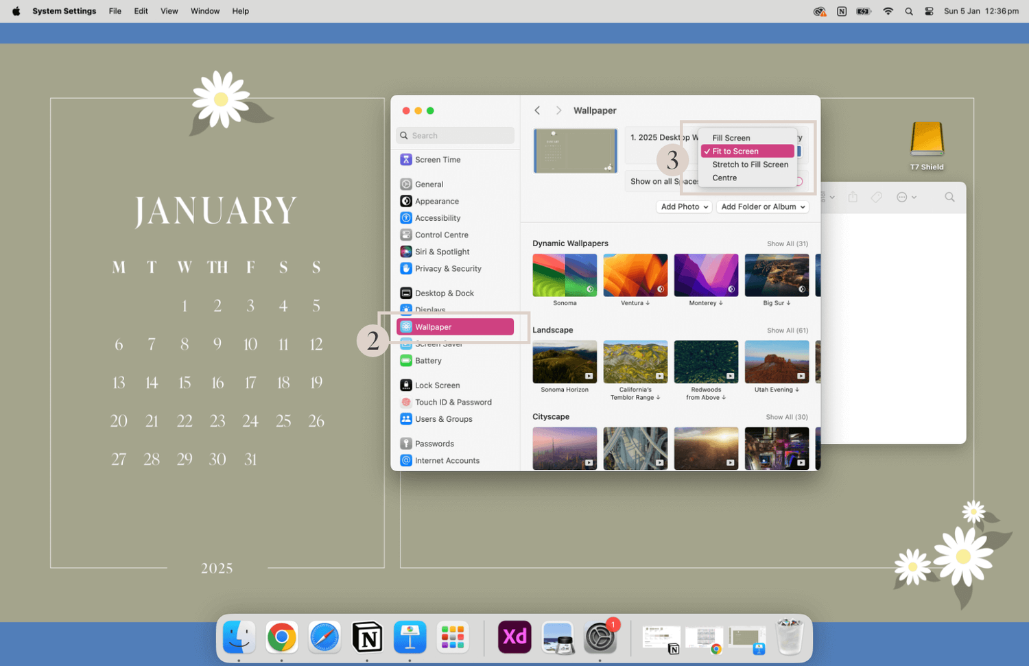 Free 2025 Desktop Wallpapers Daisy Theme | Sophie Wuthrich | Polished ...