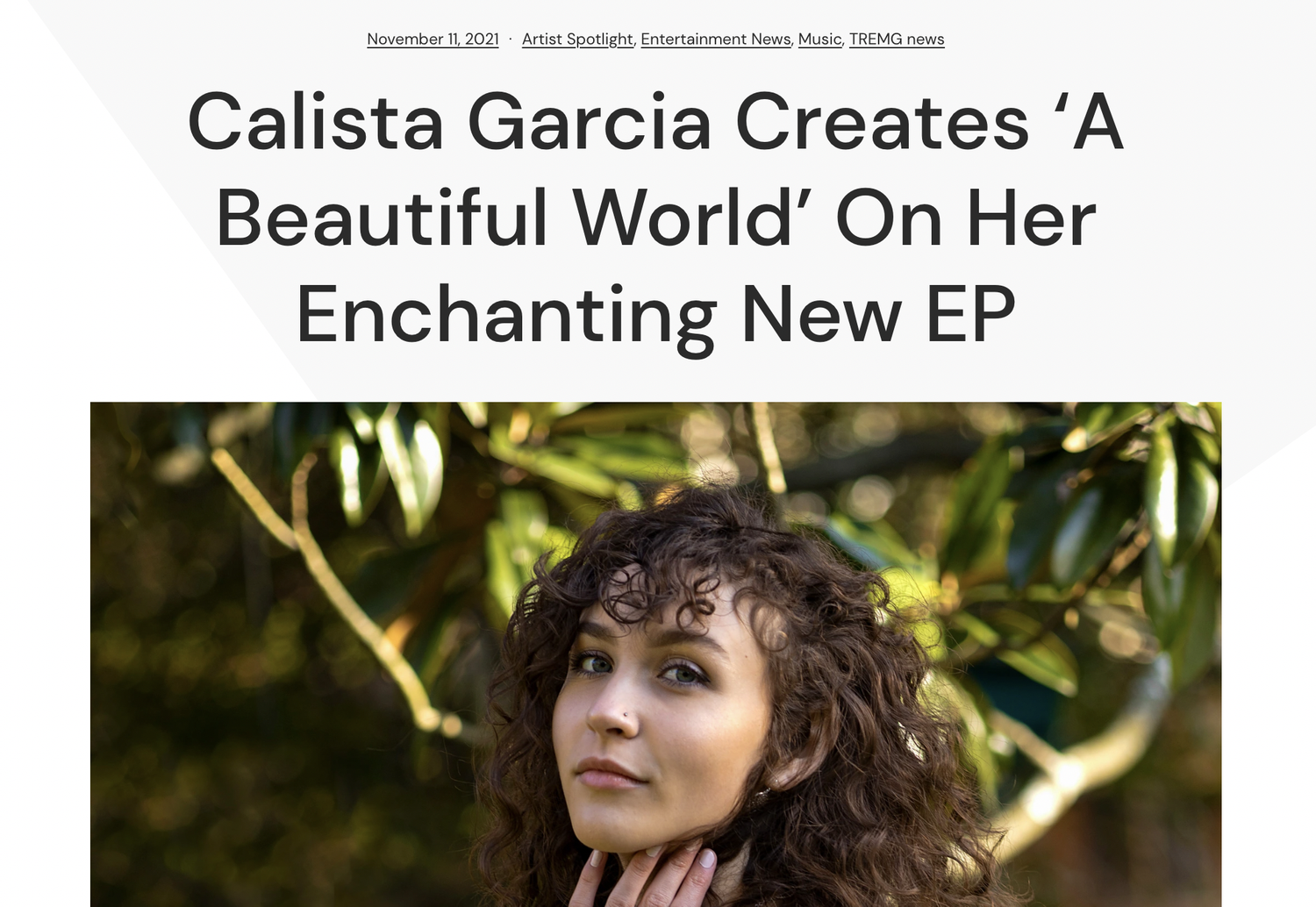 Press — Calista Garcia
