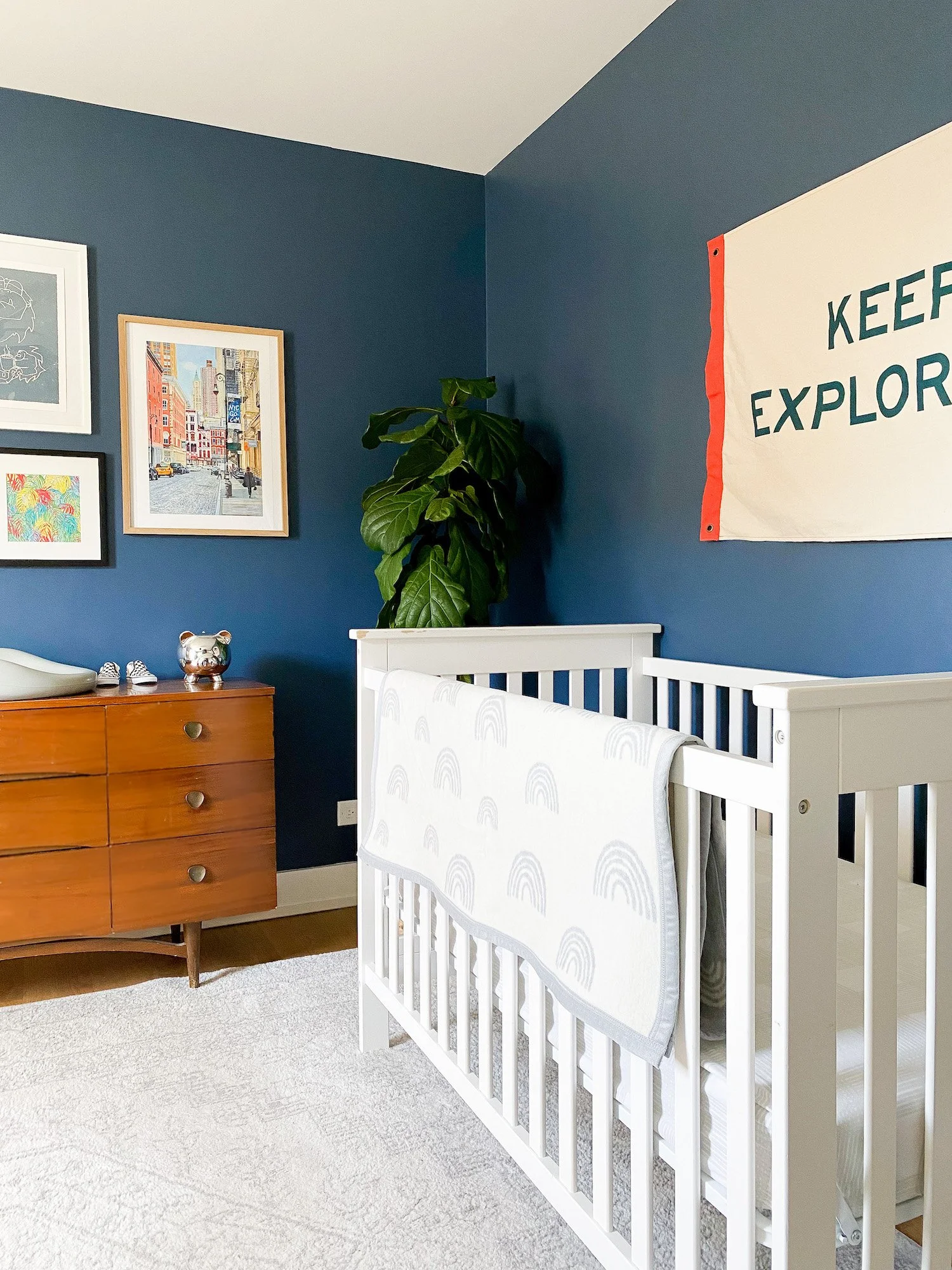 A Modern Blue Baby Boy Nursery & Ideas For Your Own — Jessie Barnes ...
