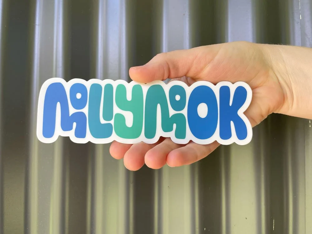 WAIRO BEACH BUMPER STICKER — Clare Moore Designs