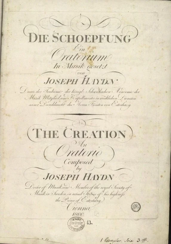 Haydn’s ‘Creation’ — AUSTRALIAN HAYDN ENSEMBLE