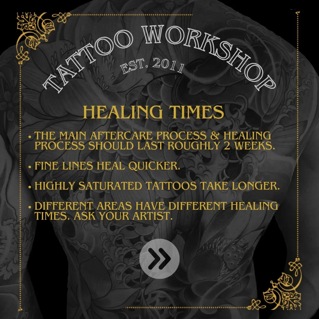 Tattoo Aftercare Instructions — TATTOO WORKSHOP