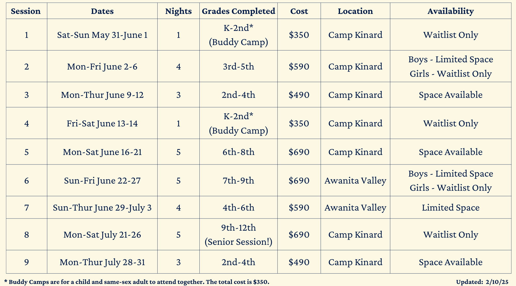 Summer Camp — Camp Jubilee