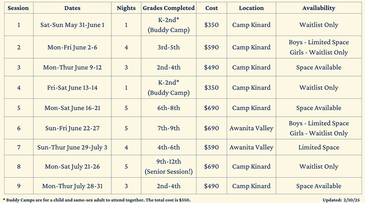 Summer Camp — Camp Jubilee