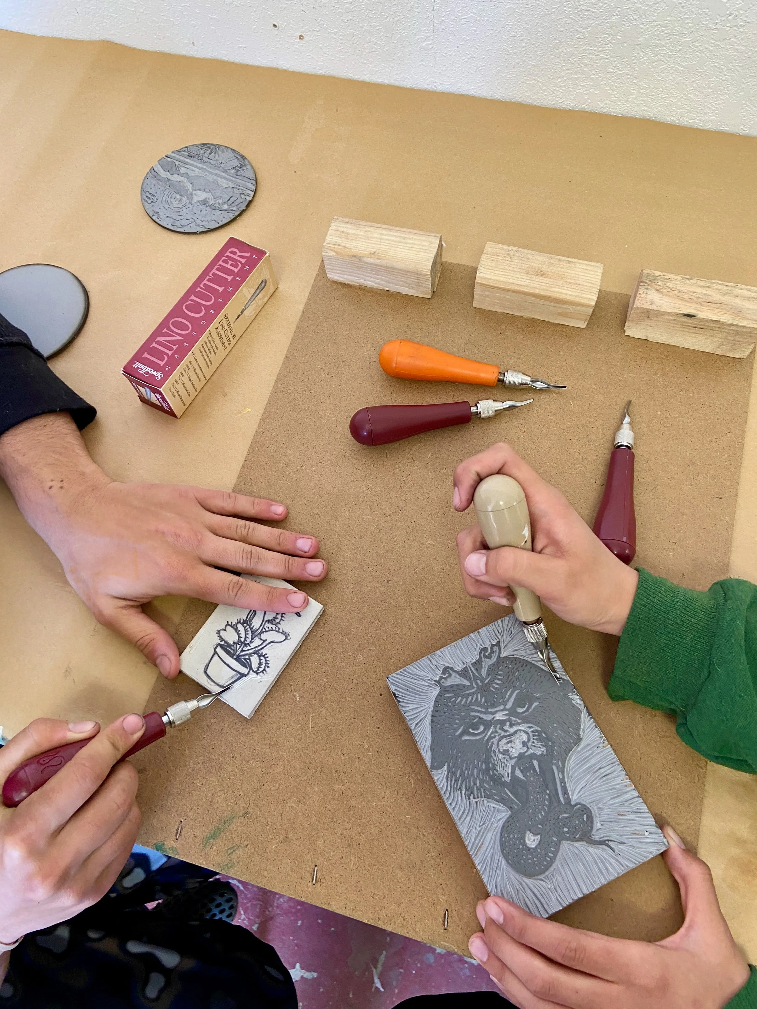 Intro to Block Printing workshop January — OffCenter Arts