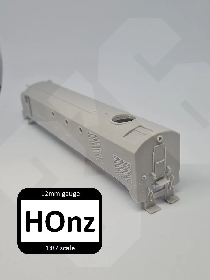 NZR DA class locomotive (shell) - HOnz — 3 Foot 6 Models