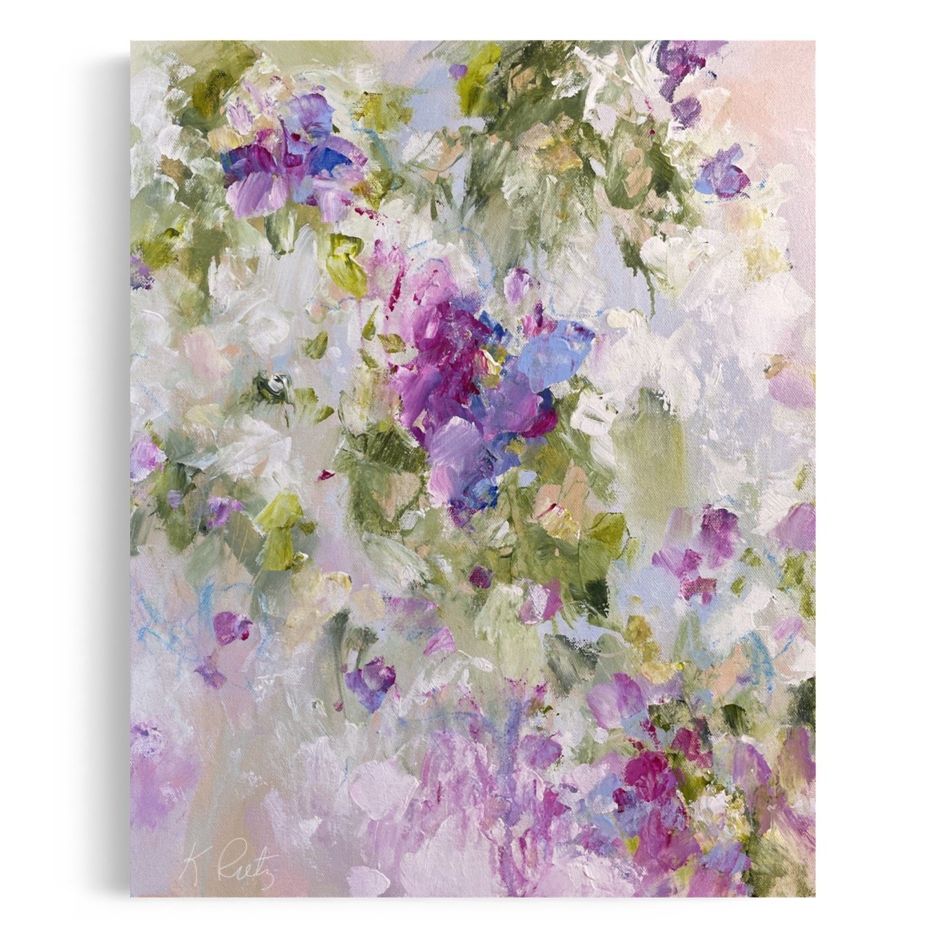 My Latest Abstract Floral Painting is the Embodiment of Summer’s Love ...