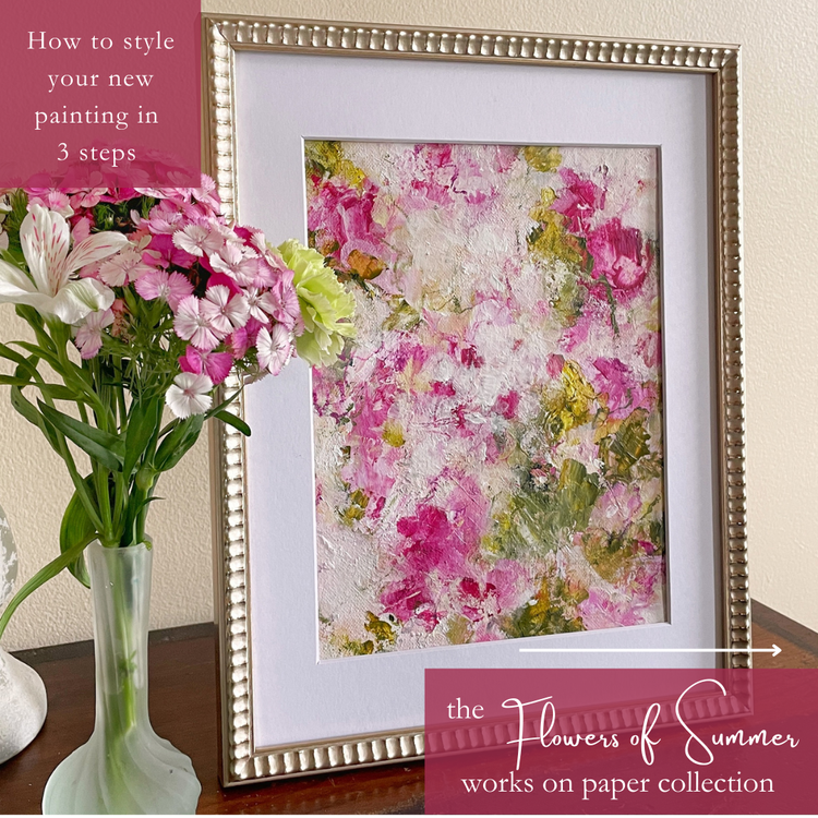 How to Style Paintings on Paper: 3 Easy Steps — Kathleen Rietz Artist