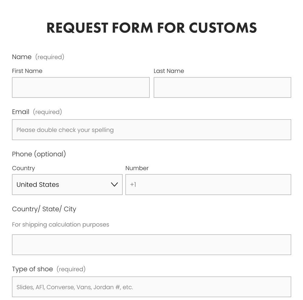 How to order custom shoes — Moe Kickz