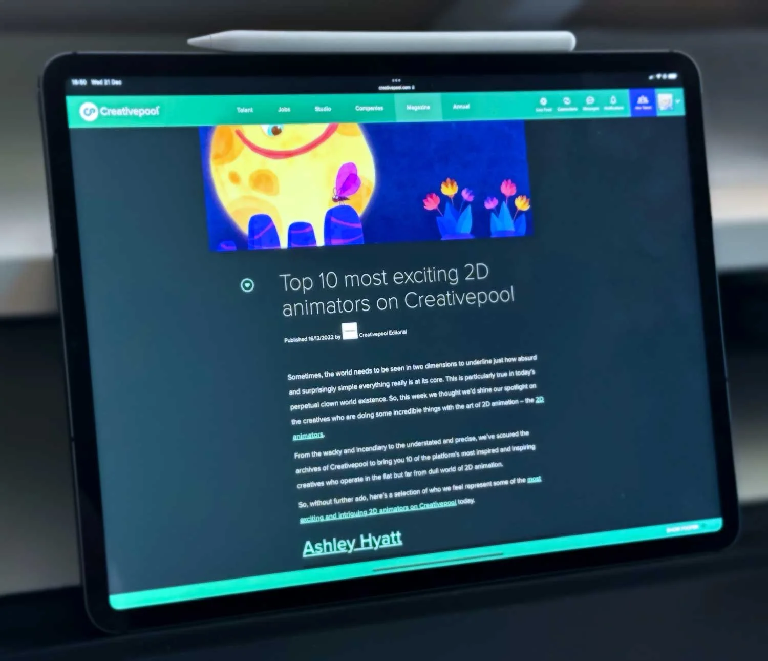 Creativepool’s Top 10 most exciting 2D Animators - Spoiler, I’m ...