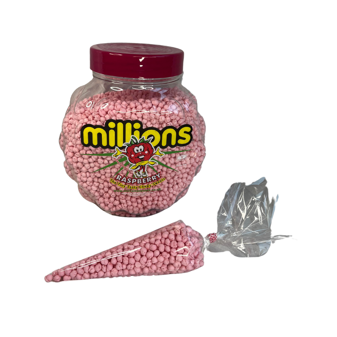 Millions Sweet Cones Raspberry — CandyCymru