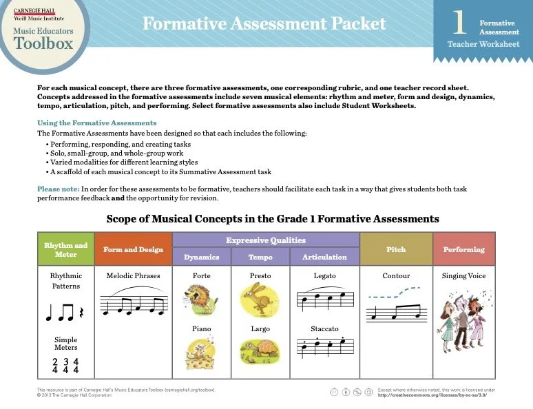 Resource: Carnegie Hall Music Educators Toolbox — Dr. James Frankel