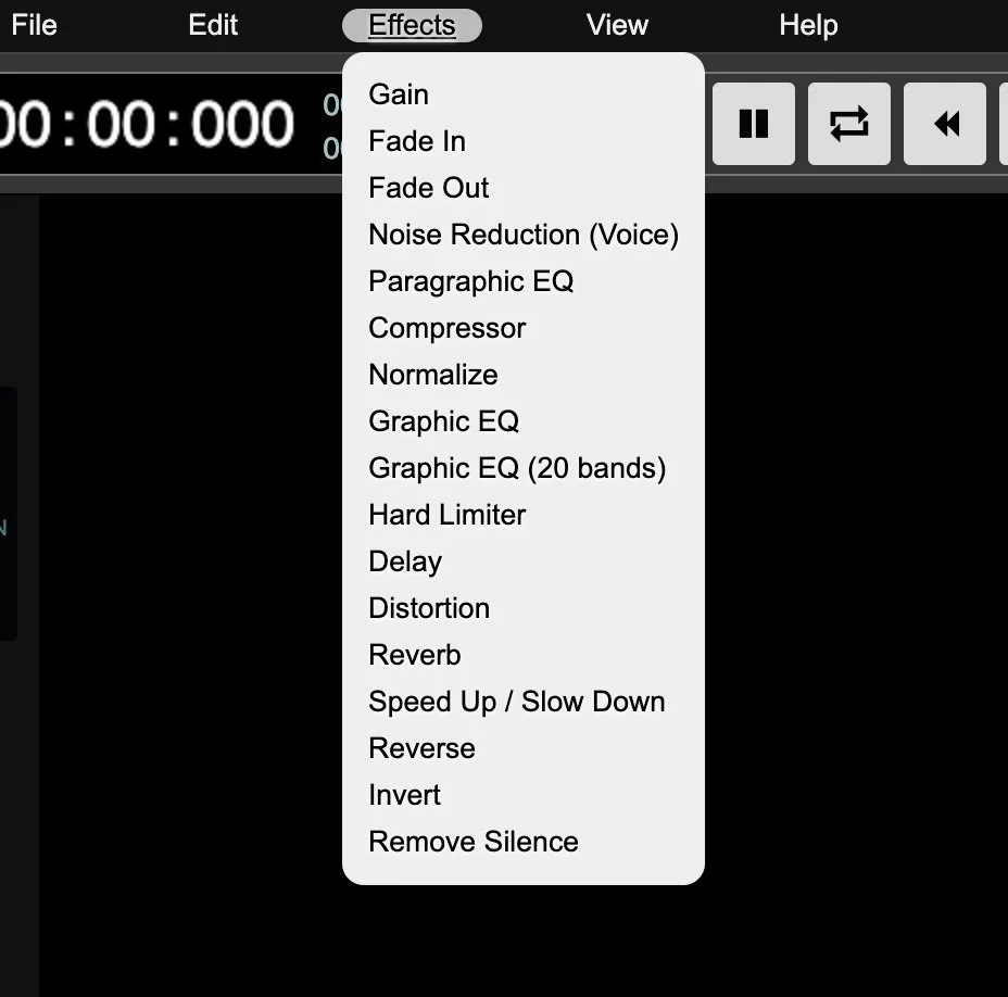 Tool: AudioMass — Dr. James Frankel